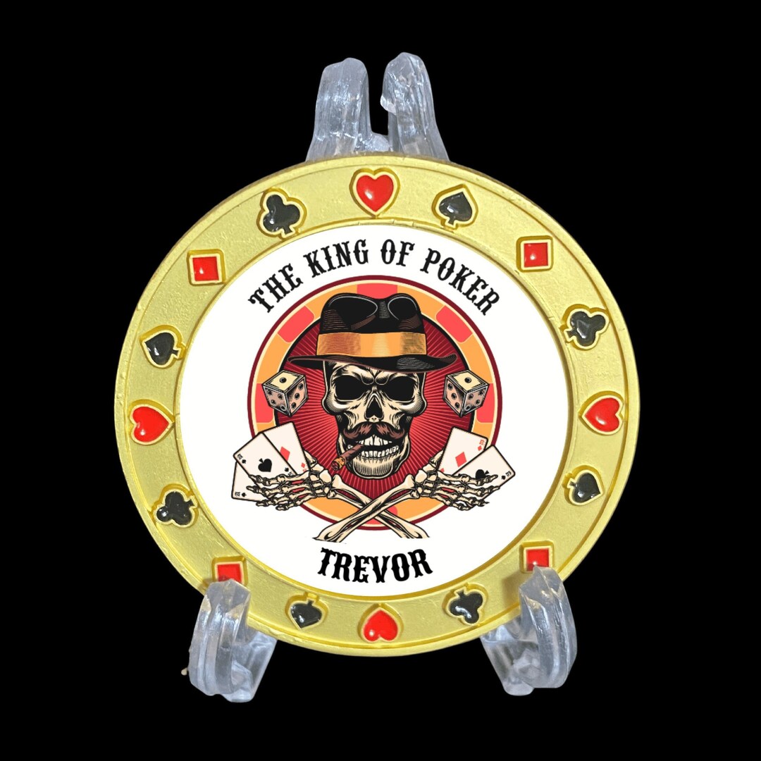 King of Poker Personalized Card Protector | Personalized Name | Card ...