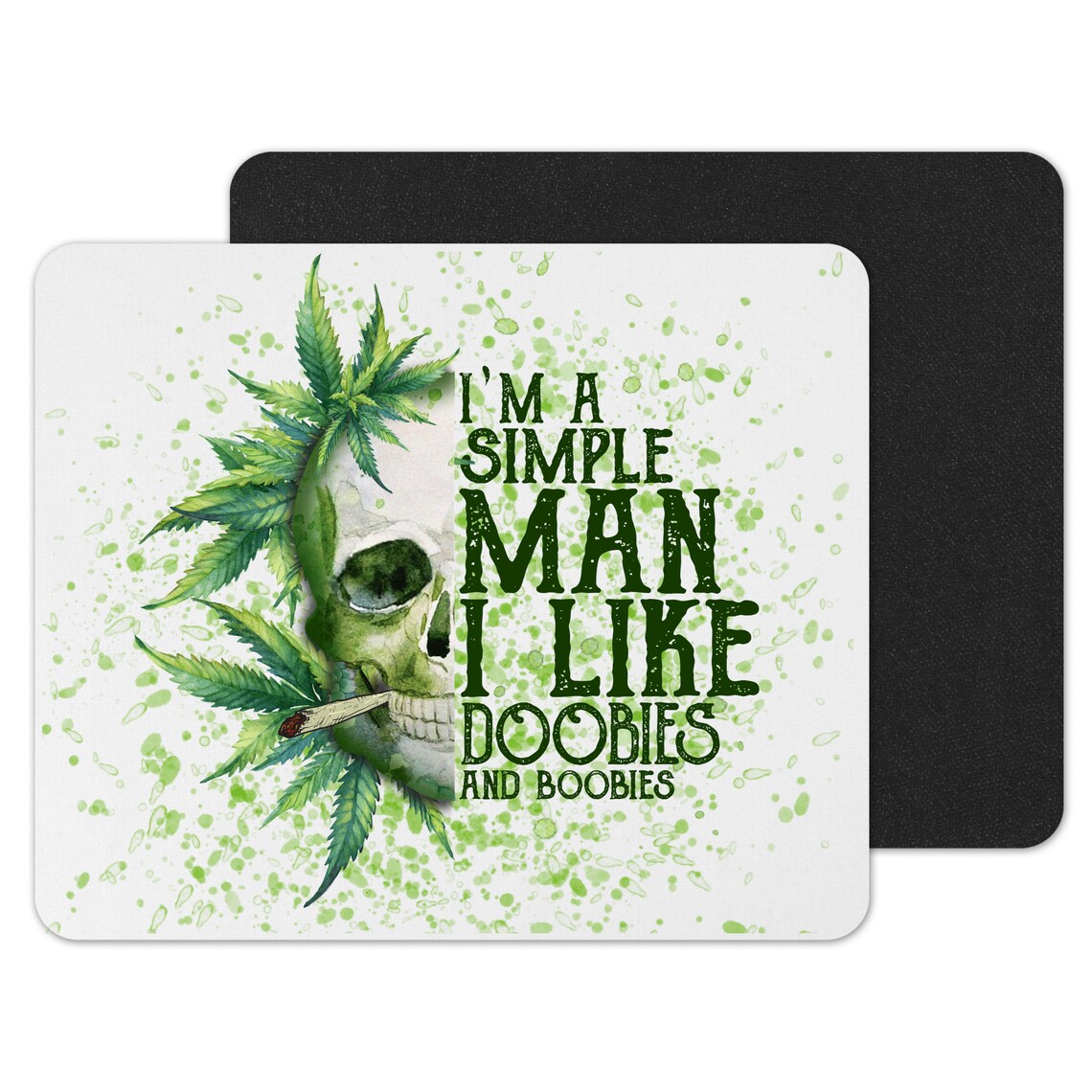 Funny Boobies and Doobie Mouse Pad Weed Mouse Pad Funny - Etsy