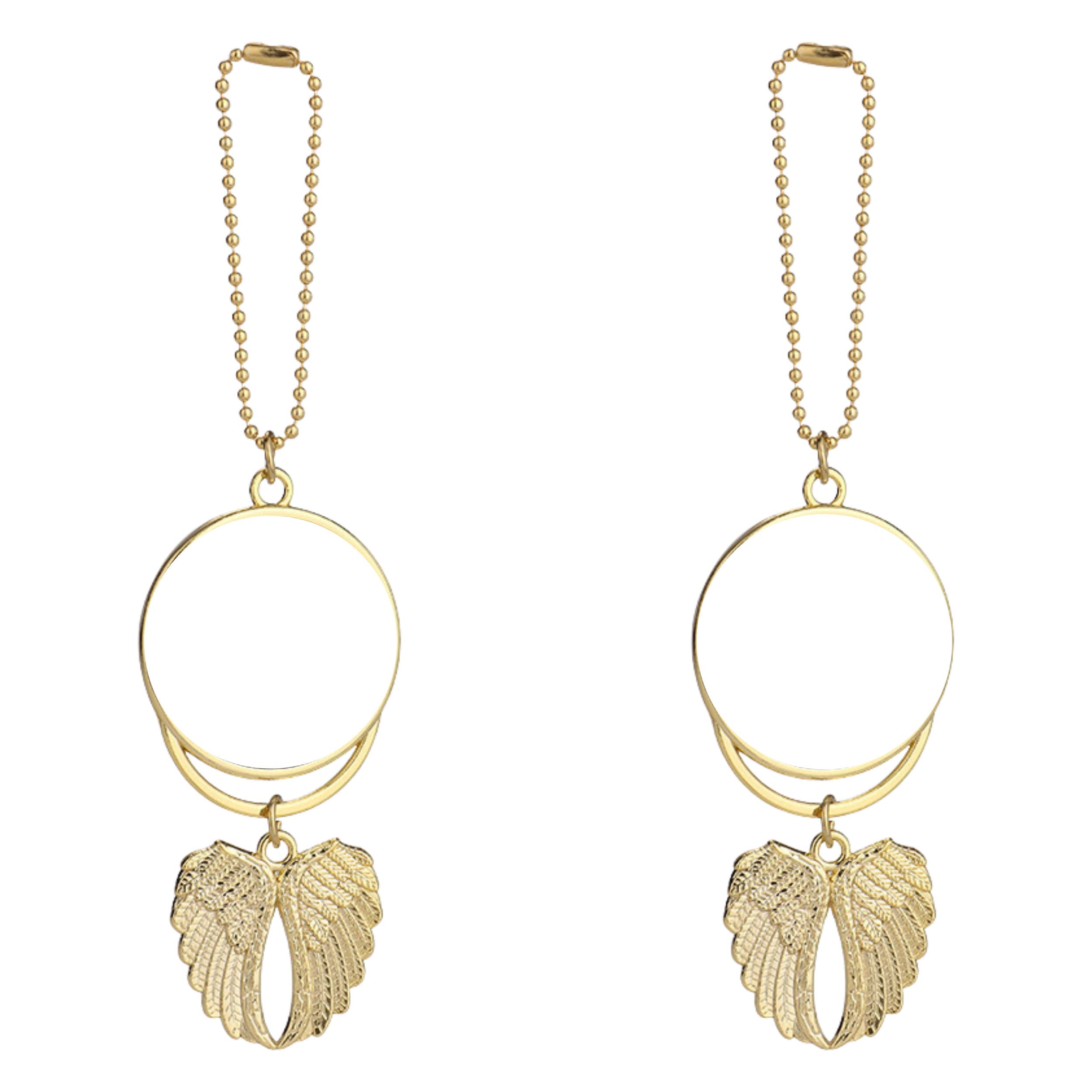 Memorial Car Angel Wings for Rear View Mirror, Hanging Double Sided ...