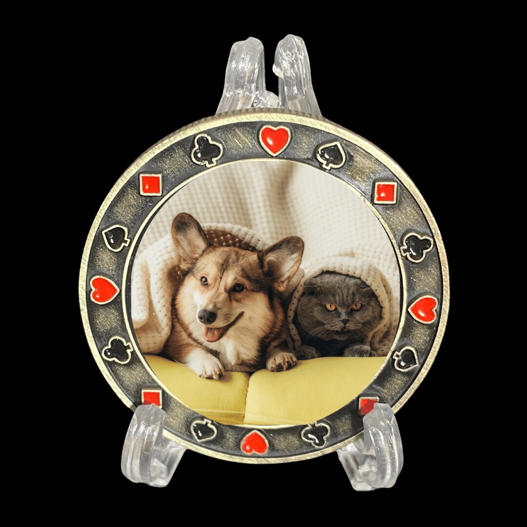 Poker Chip, Personalized Photo Poker Chip, Customized Pet Photo Poker ...