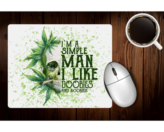Funny Boobies and Doobie Mouse Pad Weed Mouse Pad Funny - Etsy