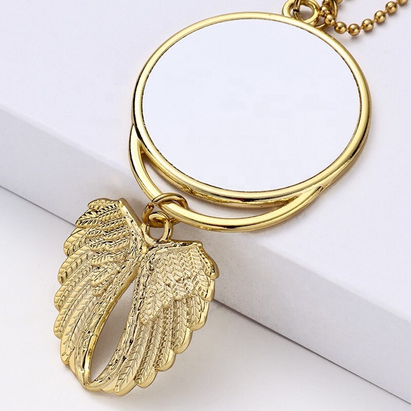 Memorial Car Angel Wings for Rear View Mirror, Hanging Double Sided ...