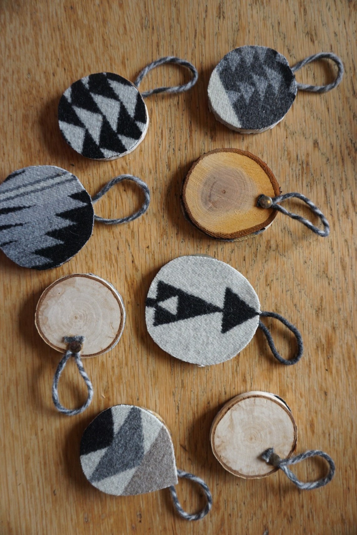 Modern Christmas Ornaments made from Pendleton Wool | Etsy