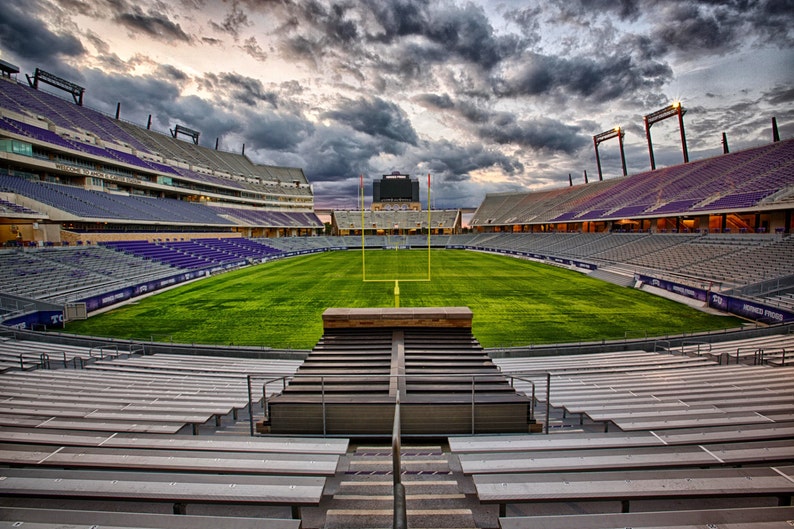 TCU Amon G. Carter Stadium From the End Zone - Etsy