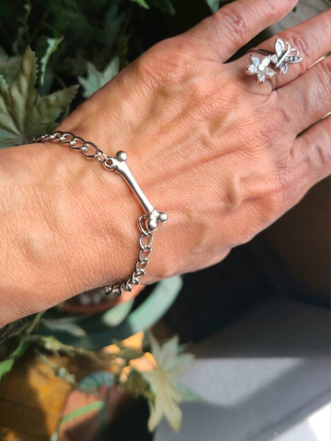 Leg Bone Bracelet / Anatomical Bracelet / FEMUR BONE Bracelet / Gothic ...