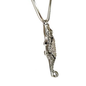 Articulated Alligator Necklace / Moveable Gator Necklace on Stainless ...