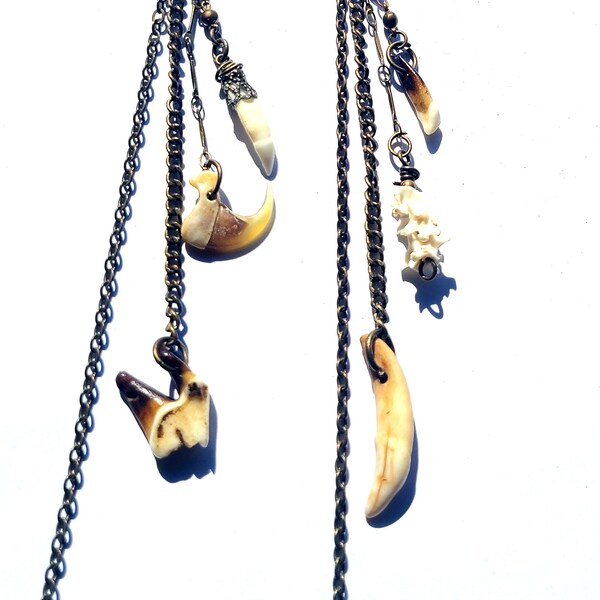 Bone Earrings - Etsy