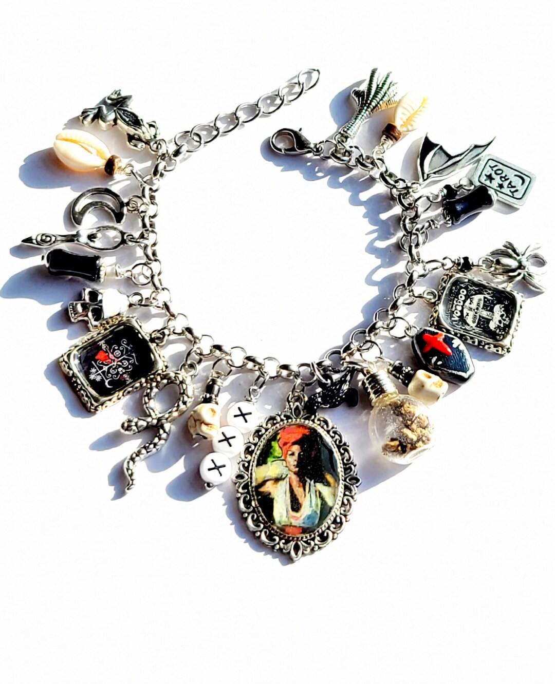 Voodoo Shaman Bracelet / Marie Laveau Bracelet / Occult Themed Bracelet ...
