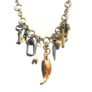 Real Animal Bone Necklace / Coyote Fang Necklace / Fox Tooth, Alligator ...