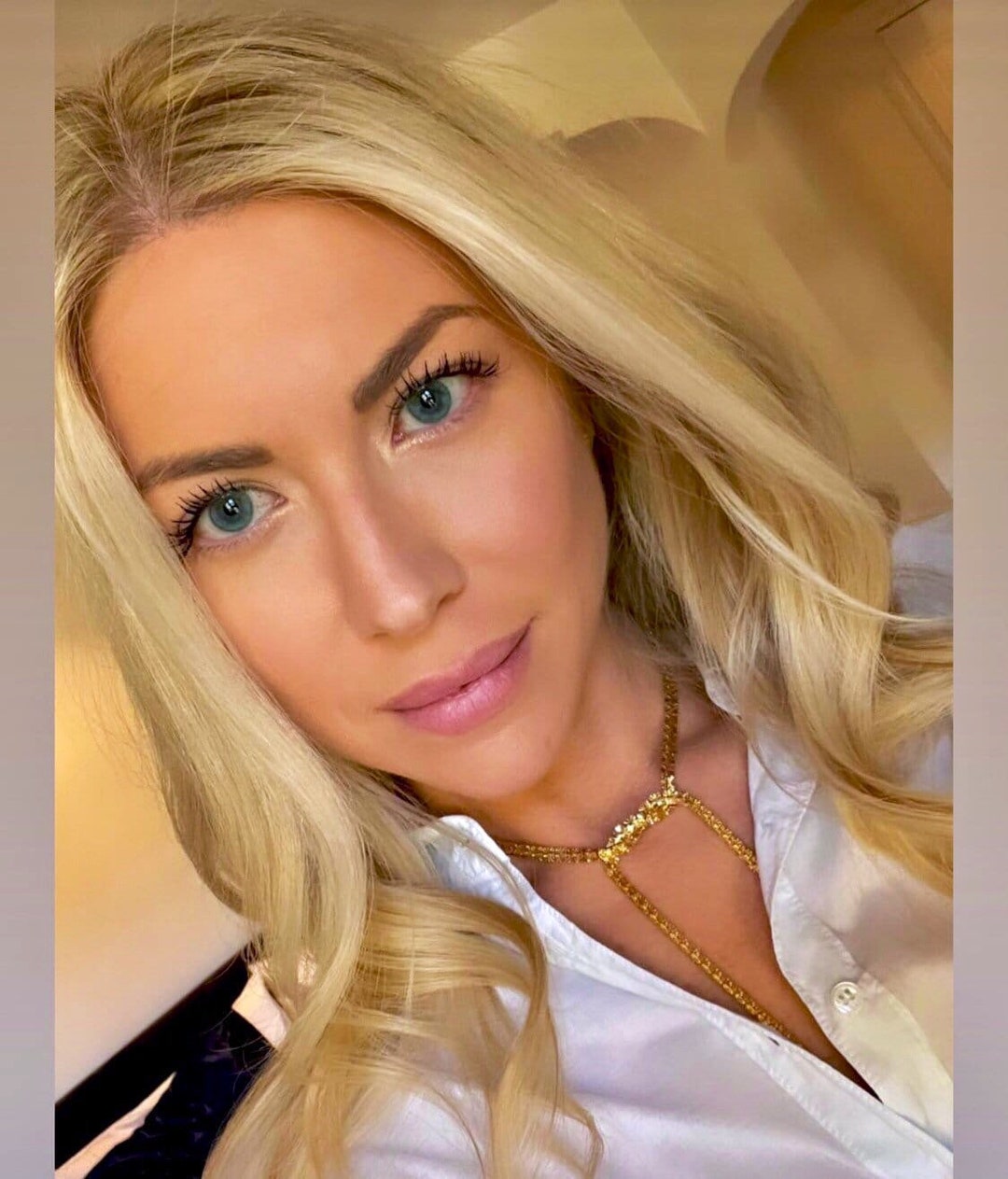 Stassi's "wrap Tie" Necklace in 18k Etched Heavy Gold Plate Nickel and ...