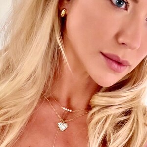 Stassi's Signature Design "the Pearl Chain Choker" 14k Gold Gold Filled ...
