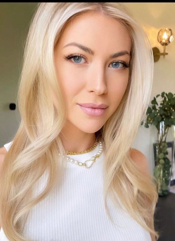 Stassi's Tulip Clasp Pendant Necklace With Faceted Pressed - Etsy