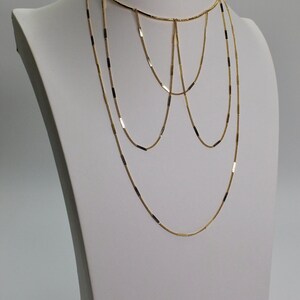 The Flexible Triple Tiered Shimmer Chain Seen on Stassi in - Etsy