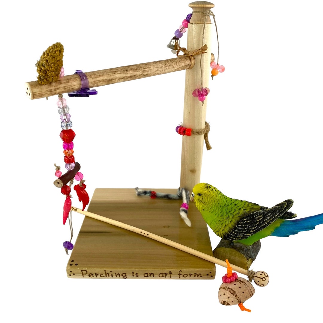 BIRD TOY: Perch ‘n Go Play STAND (#10 of 19) - Etsy