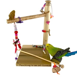 BIRD TOY: Perch ‘n Go Play STAND (#10 of 19) - Etsy