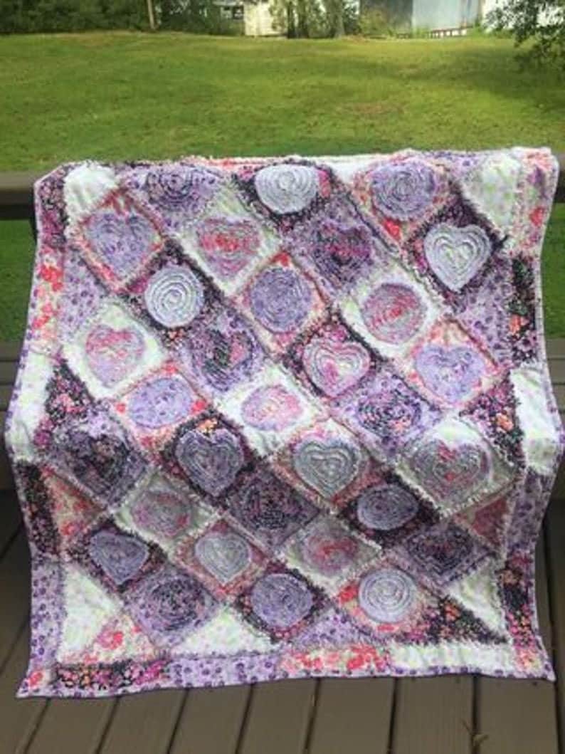 Custom Ragged Applique Rag Quilt - Etsy
