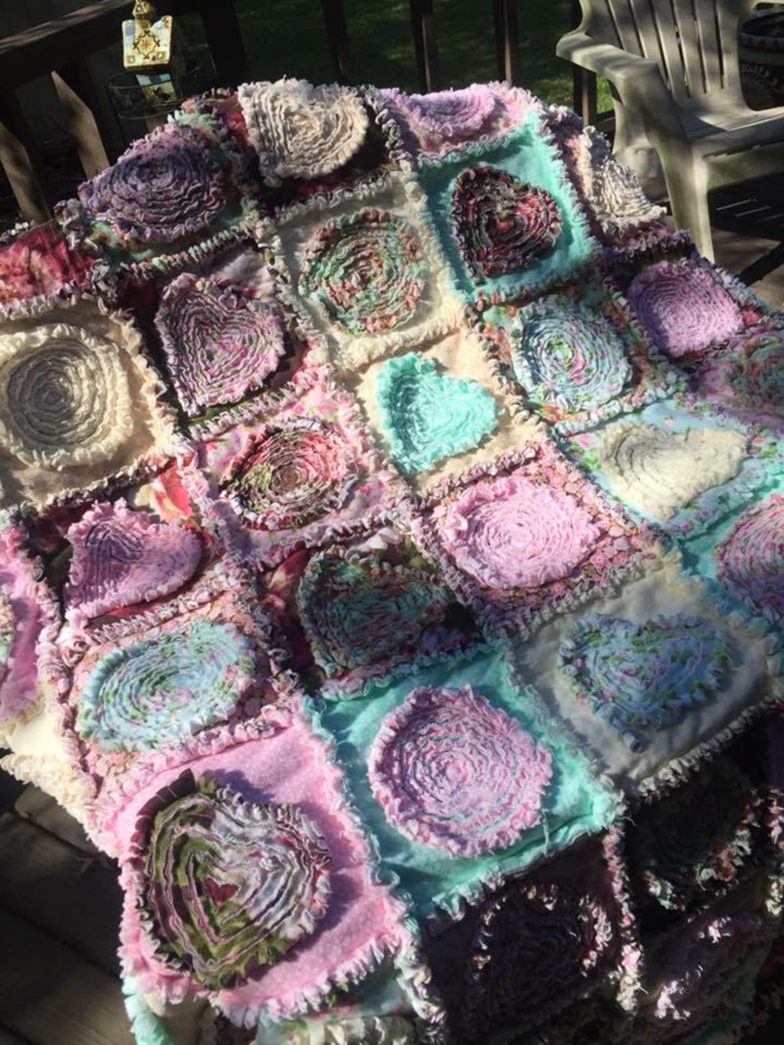 Custom Ragged Applique Rag Quilt | Etsy