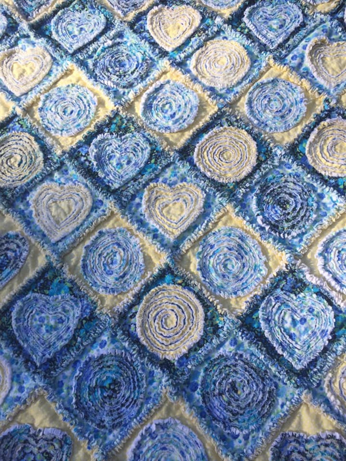 Custom Ragged Applique Rag Quilt | Etsy