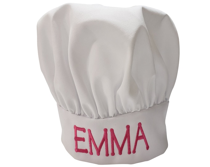 Kids Personalized Chef Hat, Custom Embroidered Youth Chef Hat, Chef ...