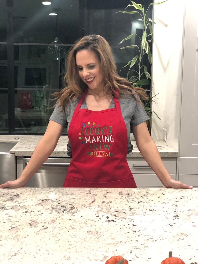 Personalized Candy Making Crew Embroidered Apron Christmas | Etsy