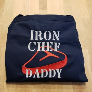 Daddy BBQ Apron, Iron Chef Daddy Apron, Fathers Day Gift, Gifts for Him ...