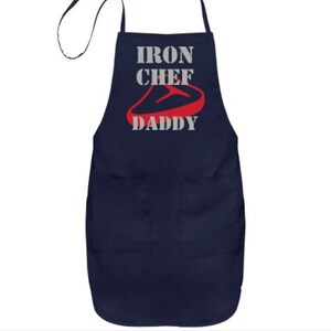 Daddy BBQ Apron, Iron Chef Daddy Apron, Fathers Day Gift, Gifts for Him ...
