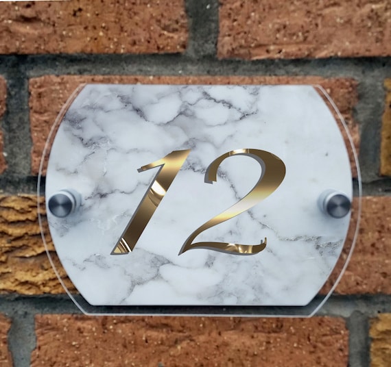 Marble House Sign /personalised House Sign/house Plaque/house | Etsy