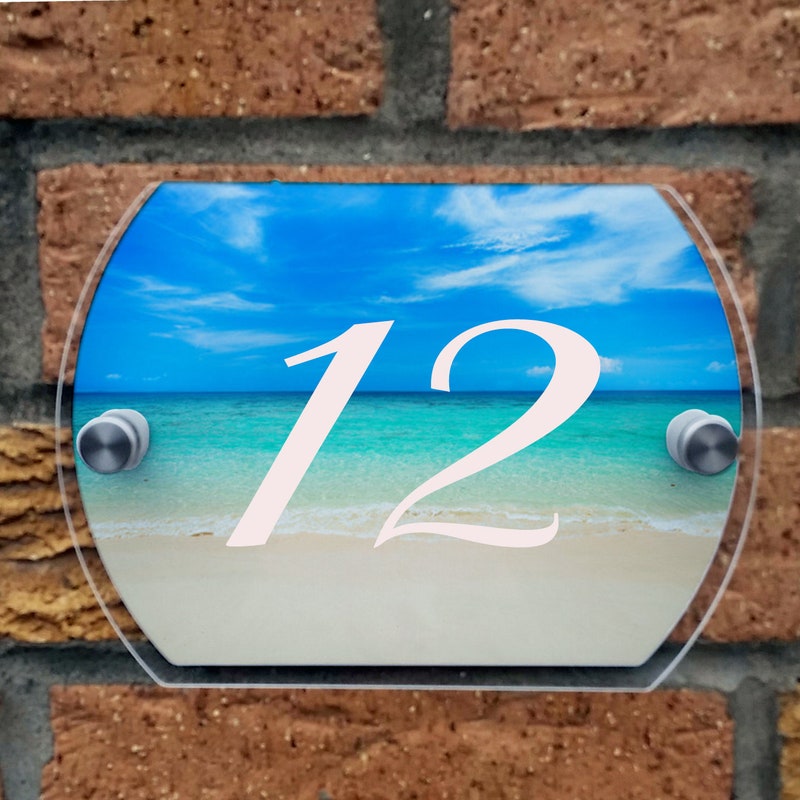 House Number Sign Sea - Etsy UK