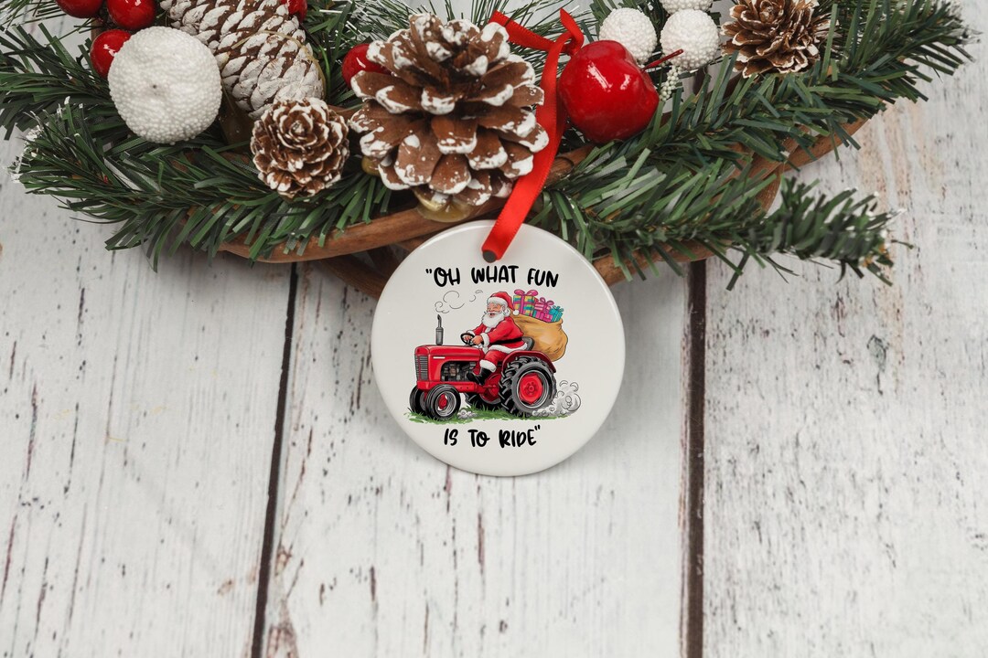 Tractor Christmas Ornament, Farm Theme Decoration, Perfect Gift for ...