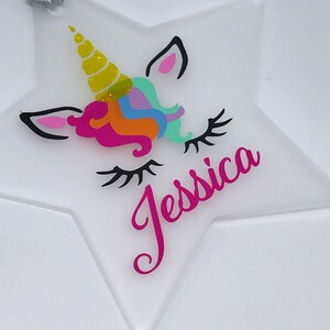 Unicorn Decoration, Personalised Unicorn, Unicorn Tree Decoration ...