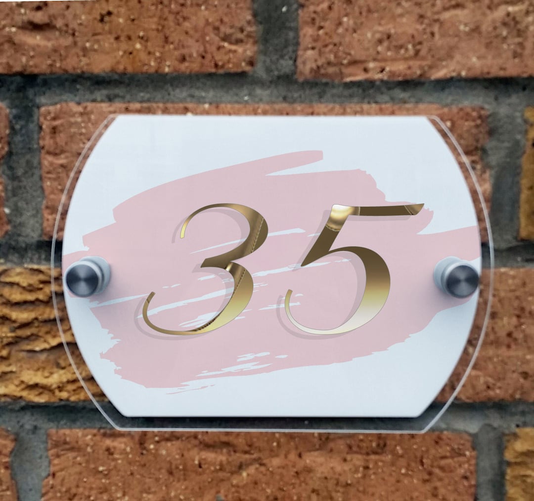 Pink House Sign/personalised House Sign/house Plaque/house - Etsy India