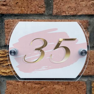 Pink House Sign/personalised House Sign/house Plaque/house - Etsy India