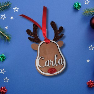 Personalised Reindeer Ornament/reindeer Ornament for Kids/personalised ...