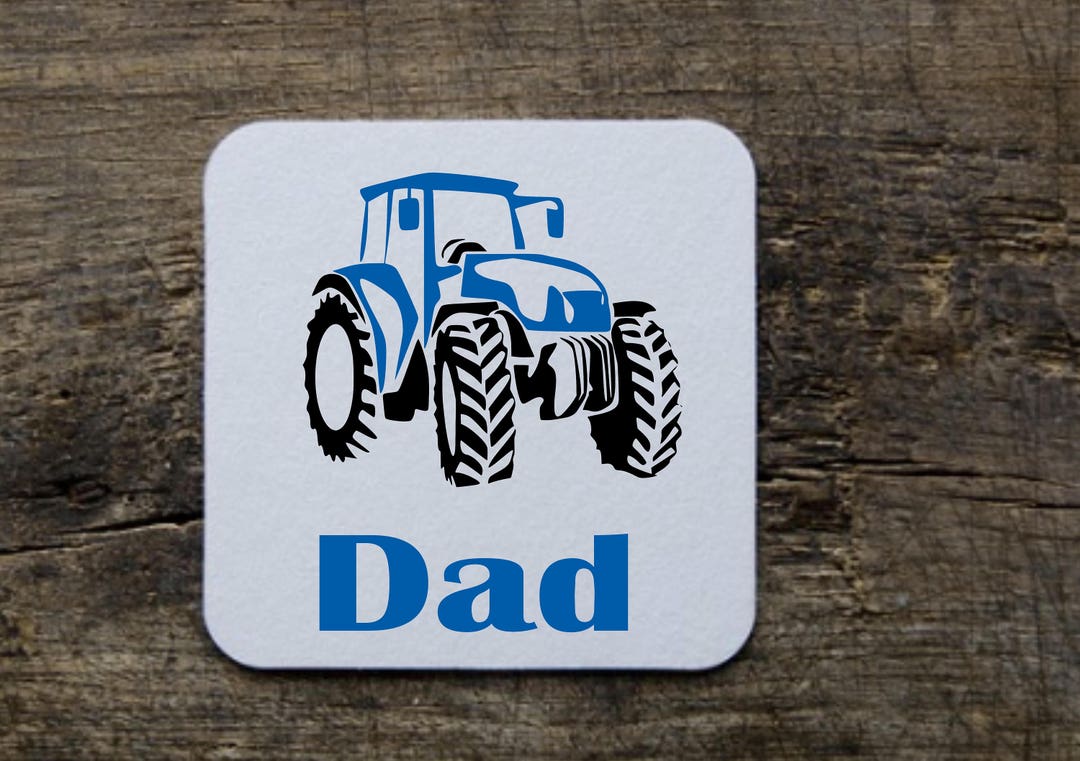 Personalised Tractor Coaster/farmer Gift/gift for Farmer/farmer Coaster ...