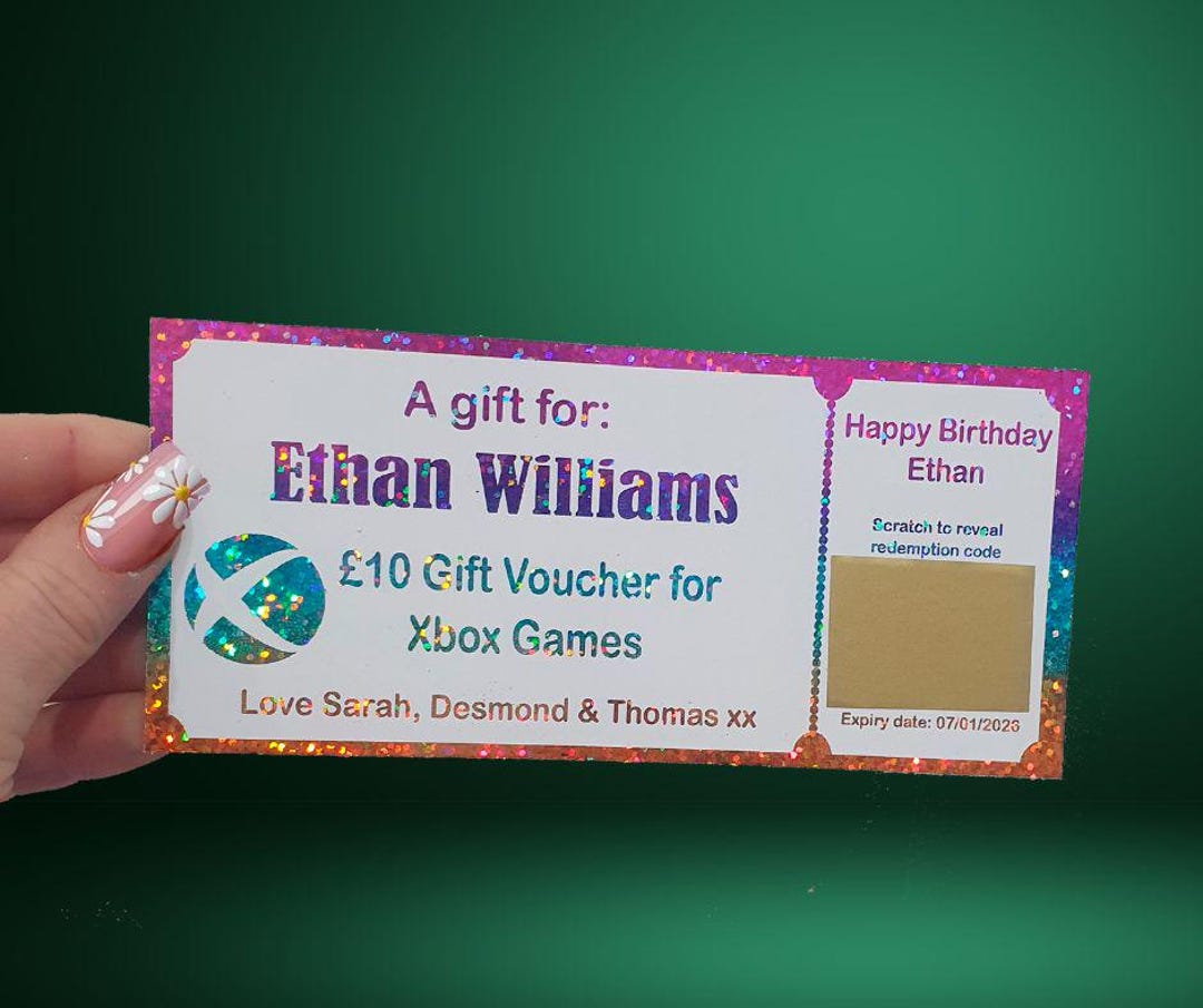 Gaming Voucher/foiled Gift Voucher/gaming Pass Voucher Foiled/gift for ...