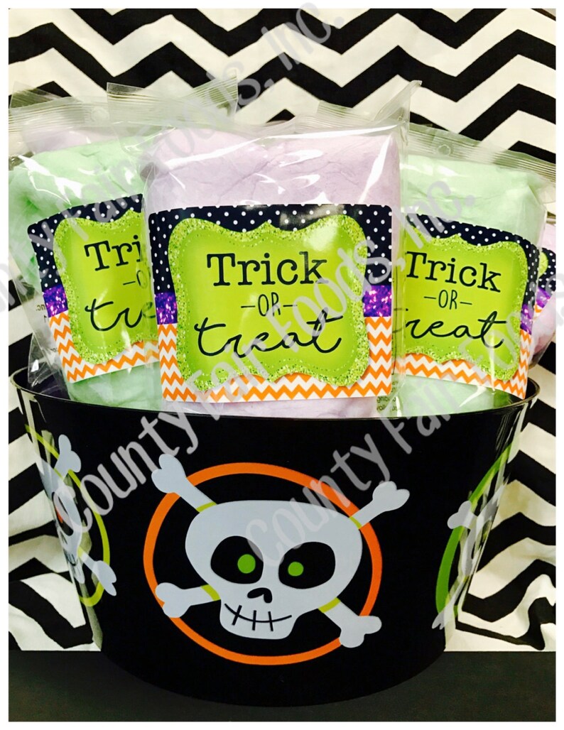 FREE SHIPPING 30 Halloween Cotton Candy Party Favors - Etsy
