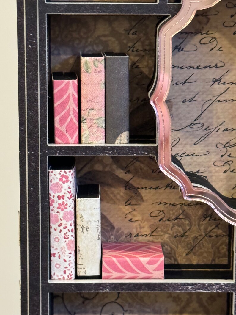 Miniature Bookcase 1/12th Size Customizable - Etsy