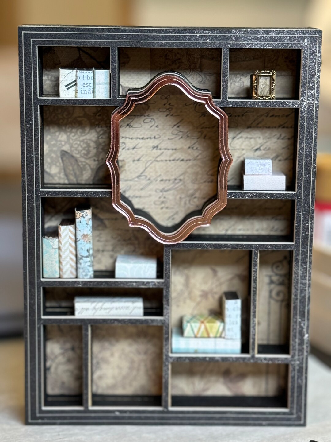 Miniature Bookcase 1/12th Size Customizable - Etsy
