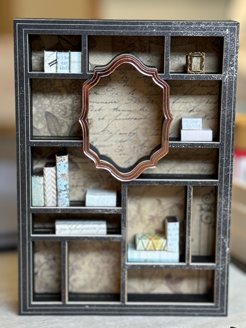 Miniature Bookcase | 1/12th Size | Customizable - Etsy