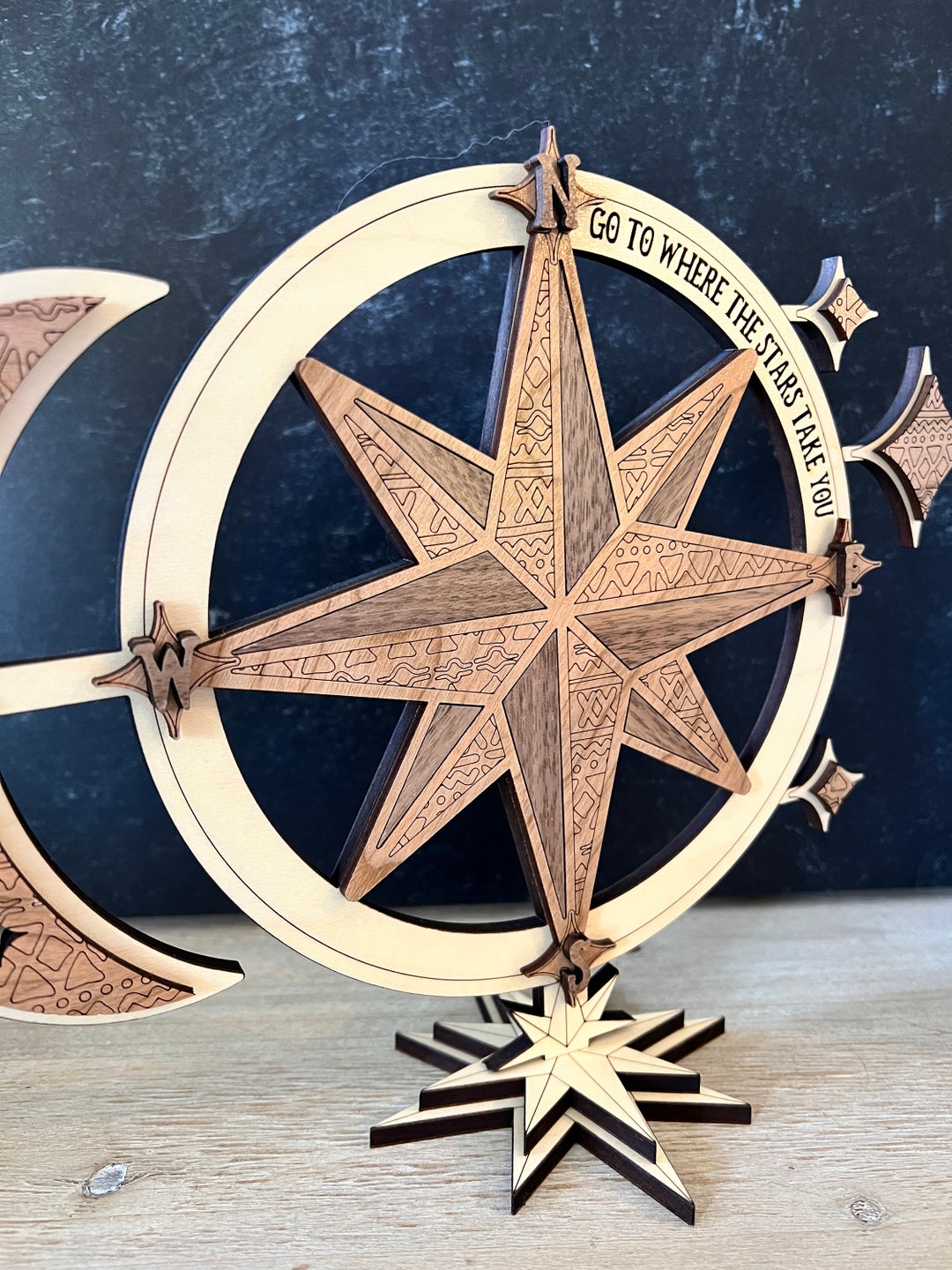 Wayfarer Compass Table Decor - Etsy