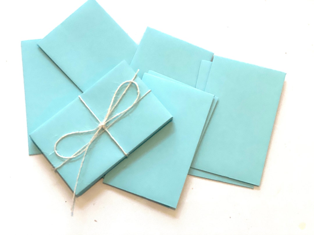 Robin's Egg Blue Mini Envelope Set 10 for Wedding Favors or Gift Tags ...