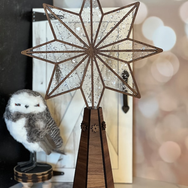Wooden Tree Topper - Etsy