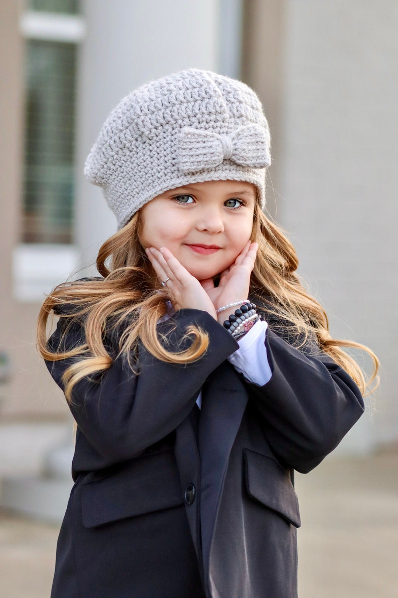Crochet Beret SOPHIE Beret Children's Beret Hat, Girl's Hats, Berets ...