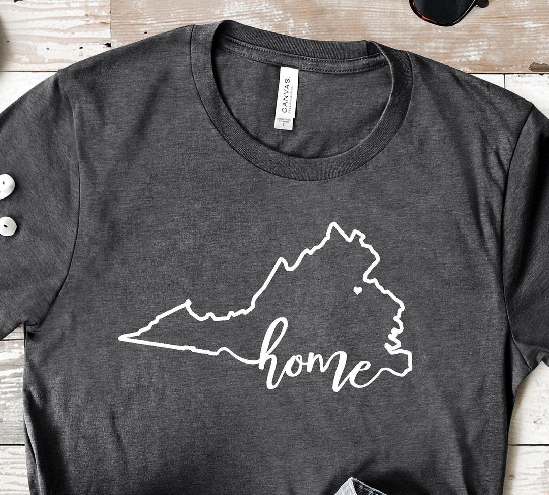 Virginia Home T-SHIRT or HOODIE Custom Any Town City Fredericksburg ...