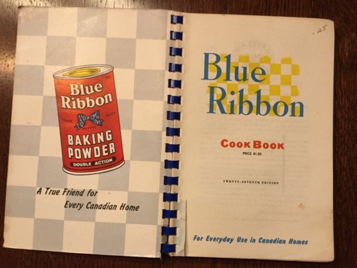 Blue Ribbon Cook Book for everyday use in Canadian Homes | Etsy