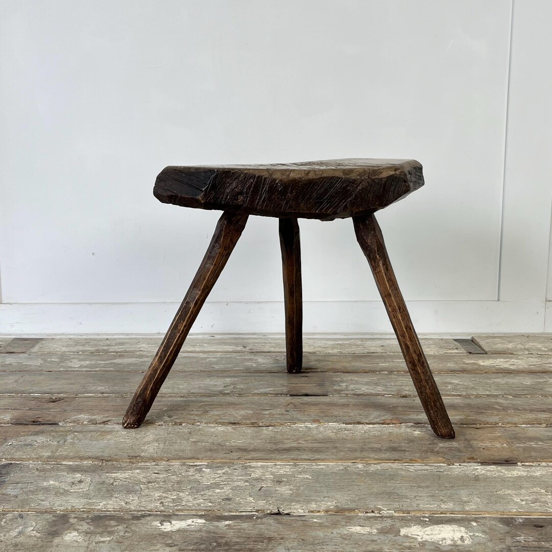 Small Antique Elm Pig Bench | Elm Stool - Etsy