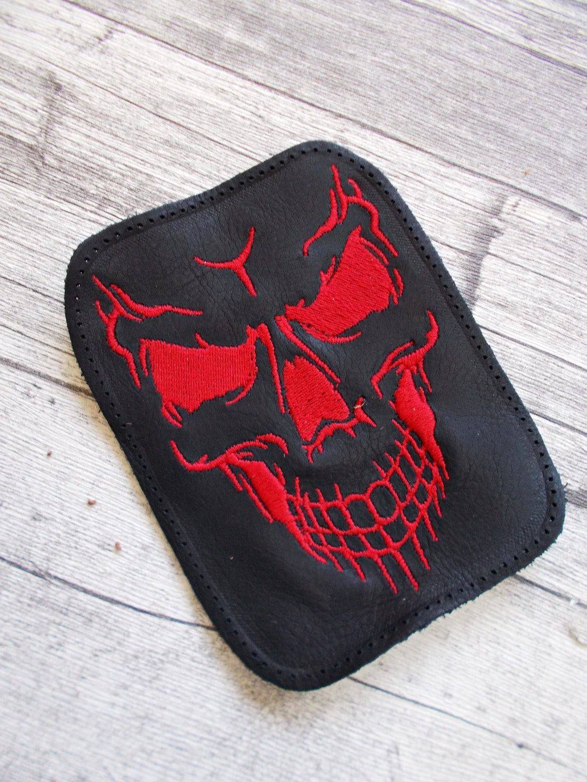 Leather Patch Jacket Motorcycle Skull Patch Skeleton Patch - Etsy