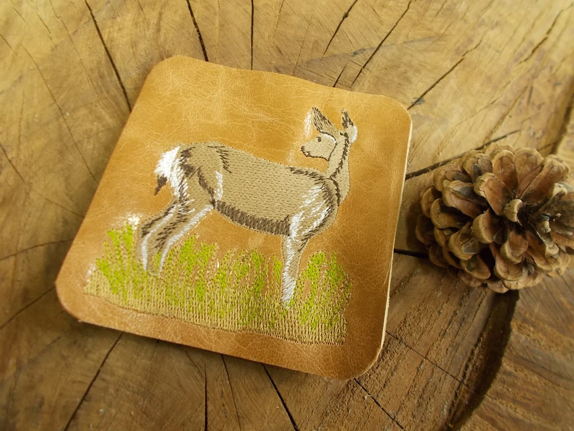 Custom Leather Patch Hunter Patch Hind Patch Deer Head - Etsy