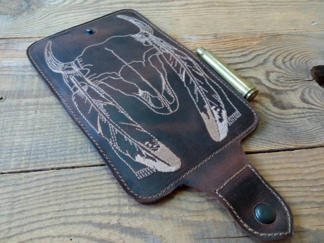 Native American, Heavy Metal, Leather Card Holder, Slim Wallet, Brown ...