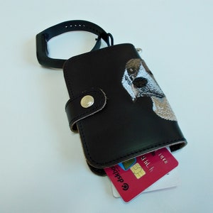 Business Card Holder, Slim Leather Wallet, Hunting, Beagle, Dog, Key ...